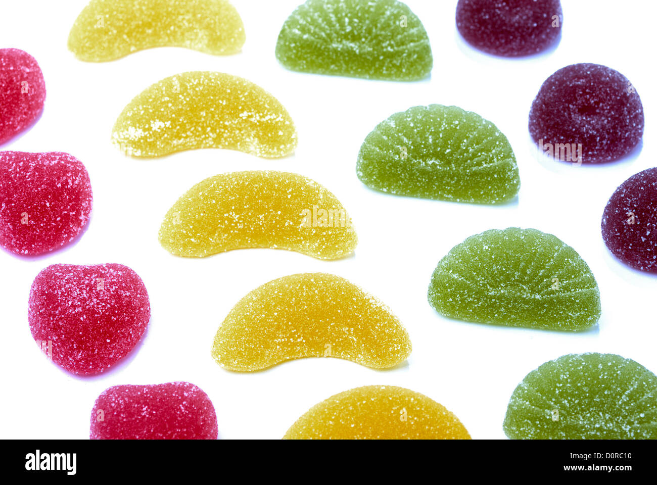 Fruit candy on white Stock Photo - Alamy