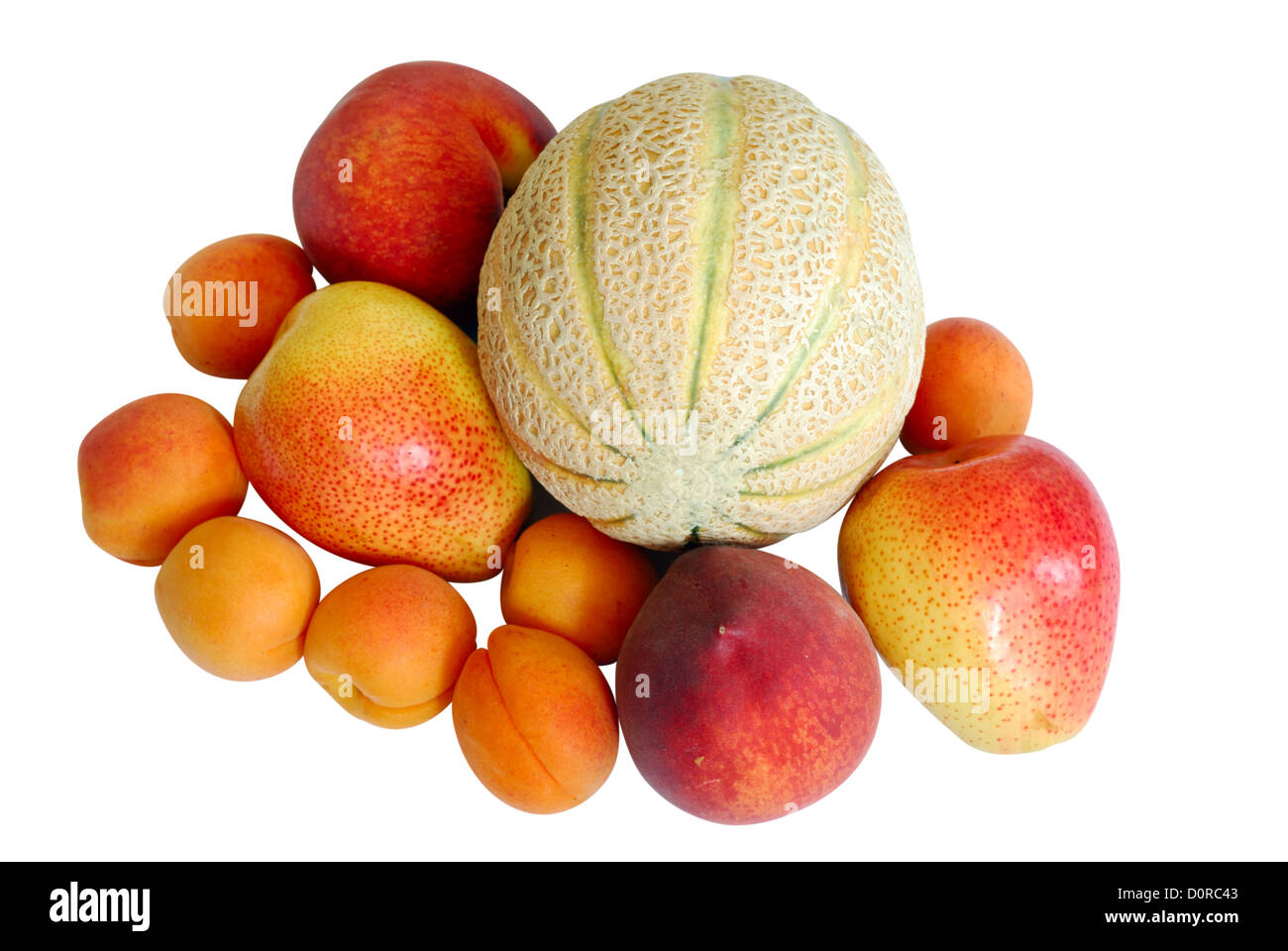 Fresh fruits isolated in white Stock Photo - Alamy