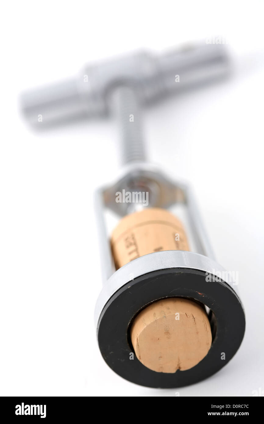 Corkscrew and Stopper Stock Photo - Alamy