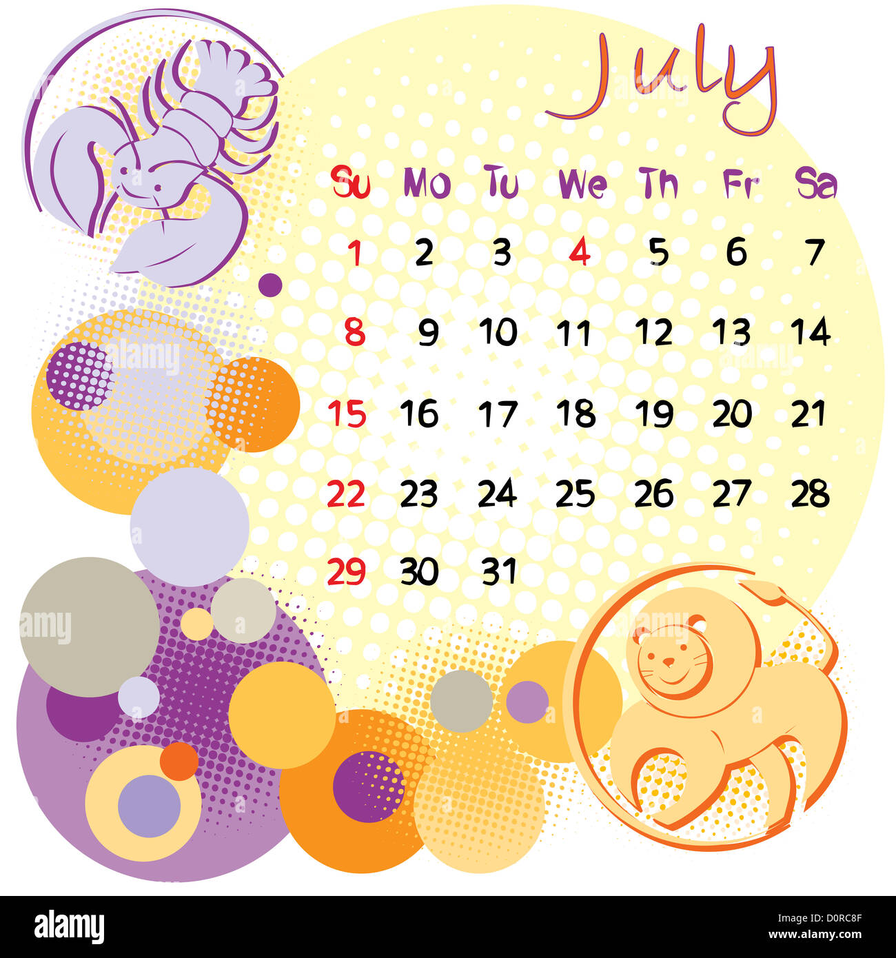 july 2012 holidays Stock Photo - Alamy