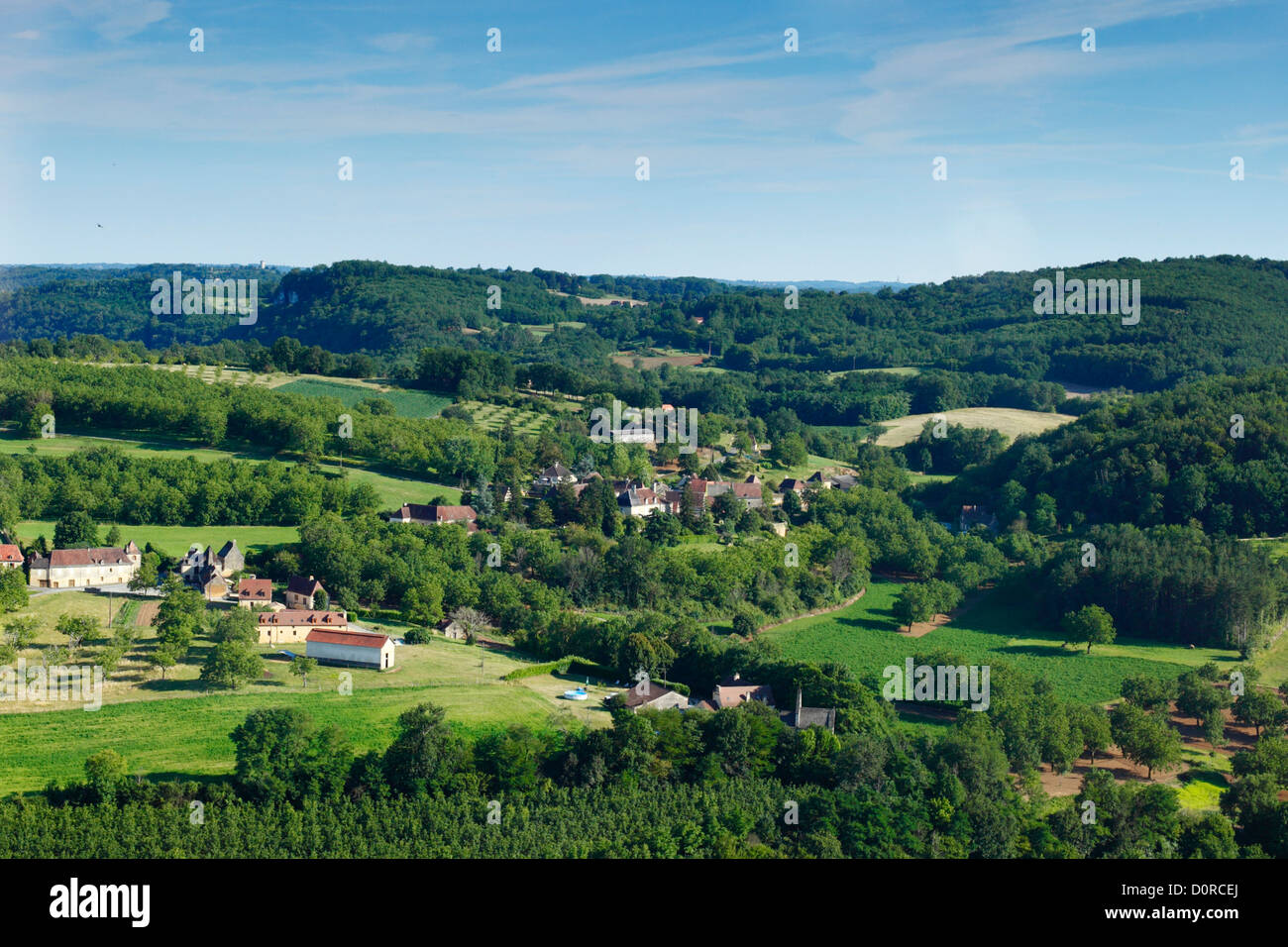france green field panorama Stock Photo - Alamy