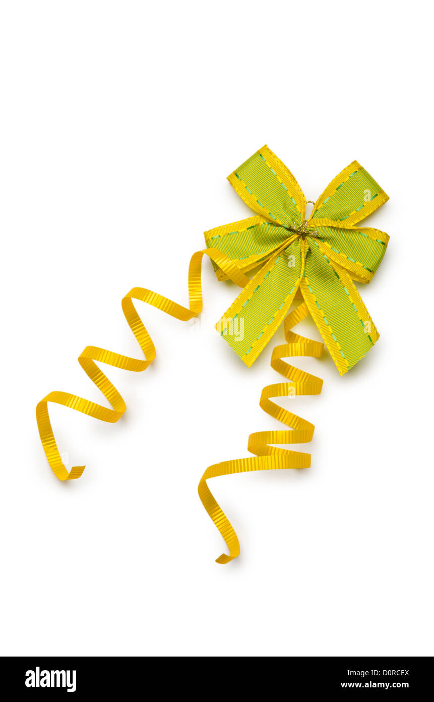 Celebration ribbons on white background Stock Photo - Alamy