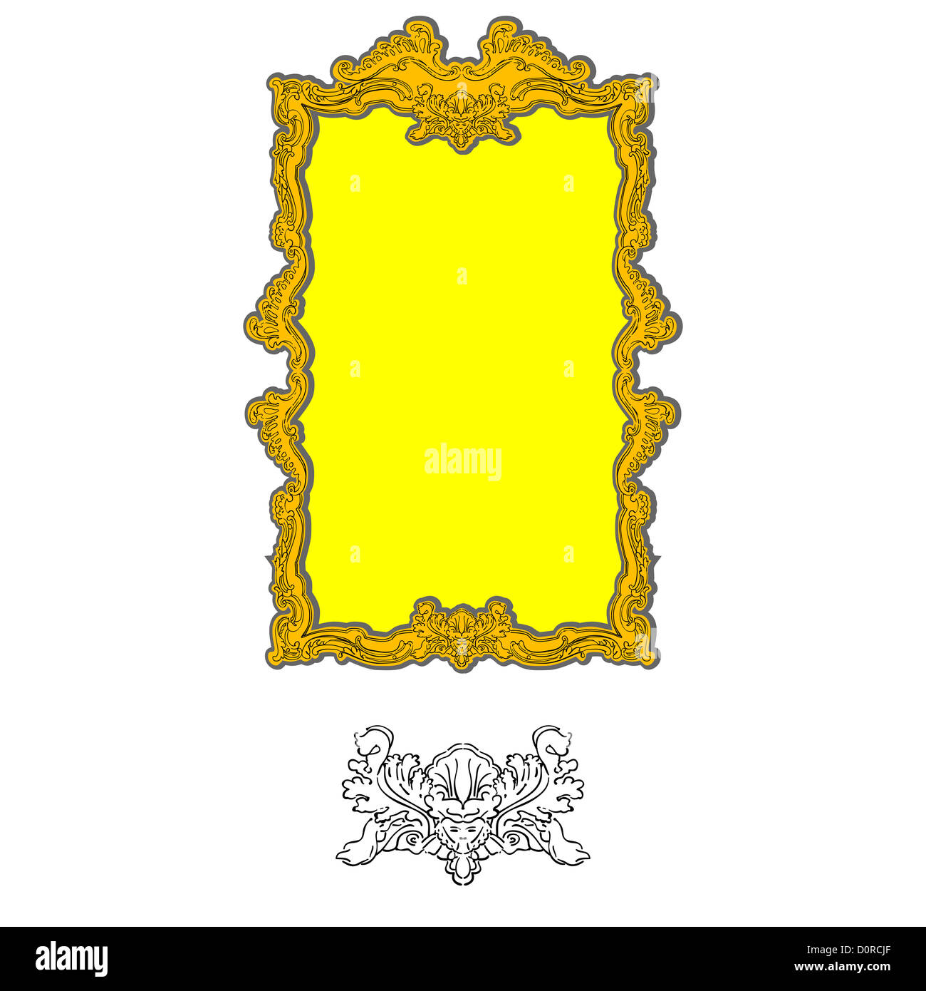 Rococo ornament hi-res stock photography and images - Alamy