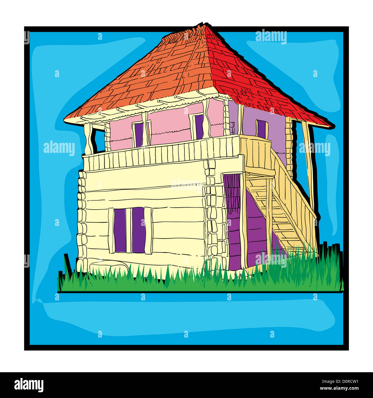 Country art Cut Out Stock Images & Pictures - Alamy