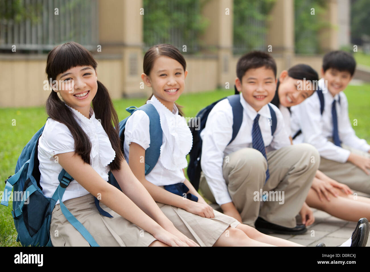Schoolgirl uniform floor hi-res stock photography and images - Alamy