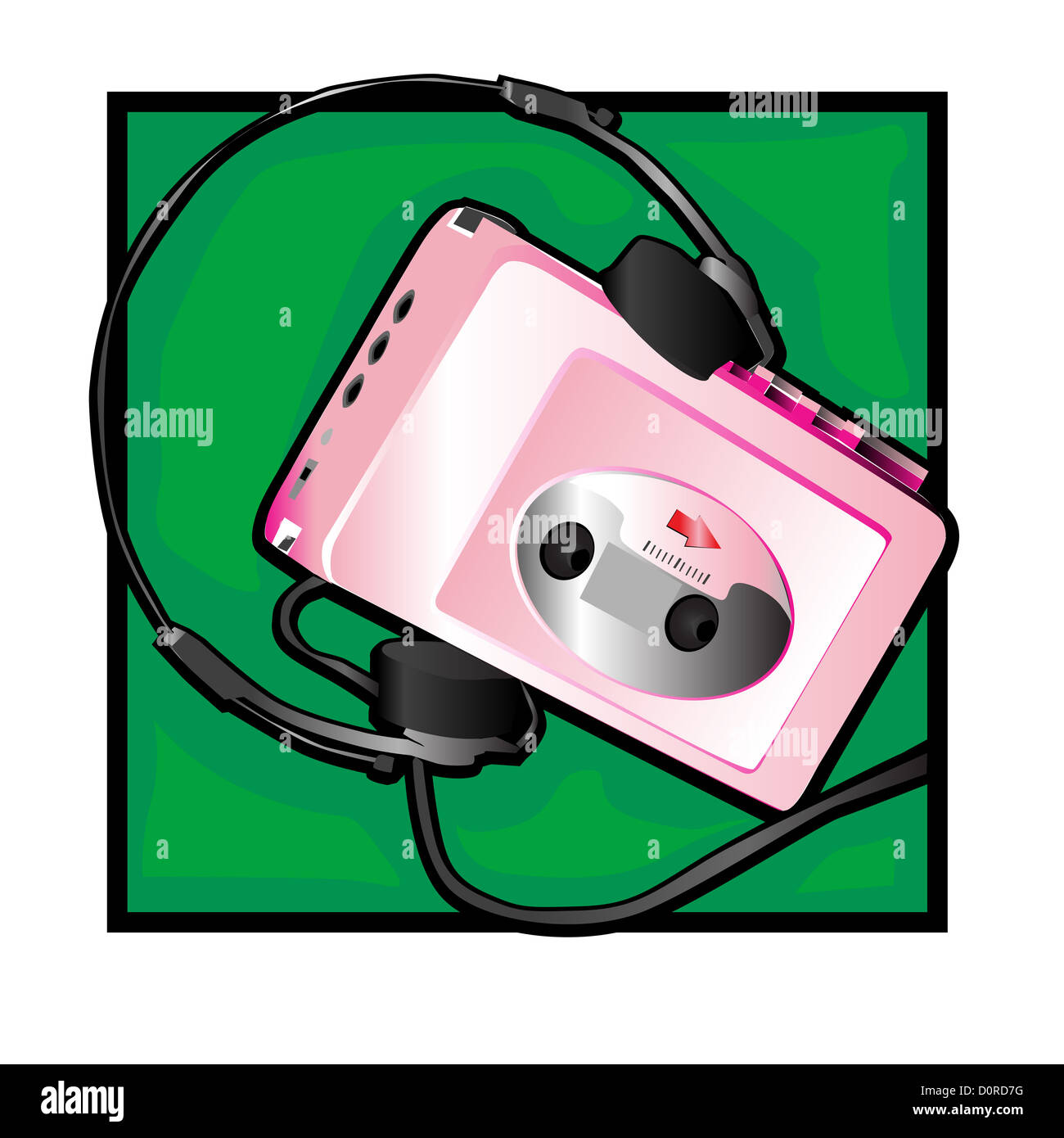 walkman clip art Stock Photo - Alamy