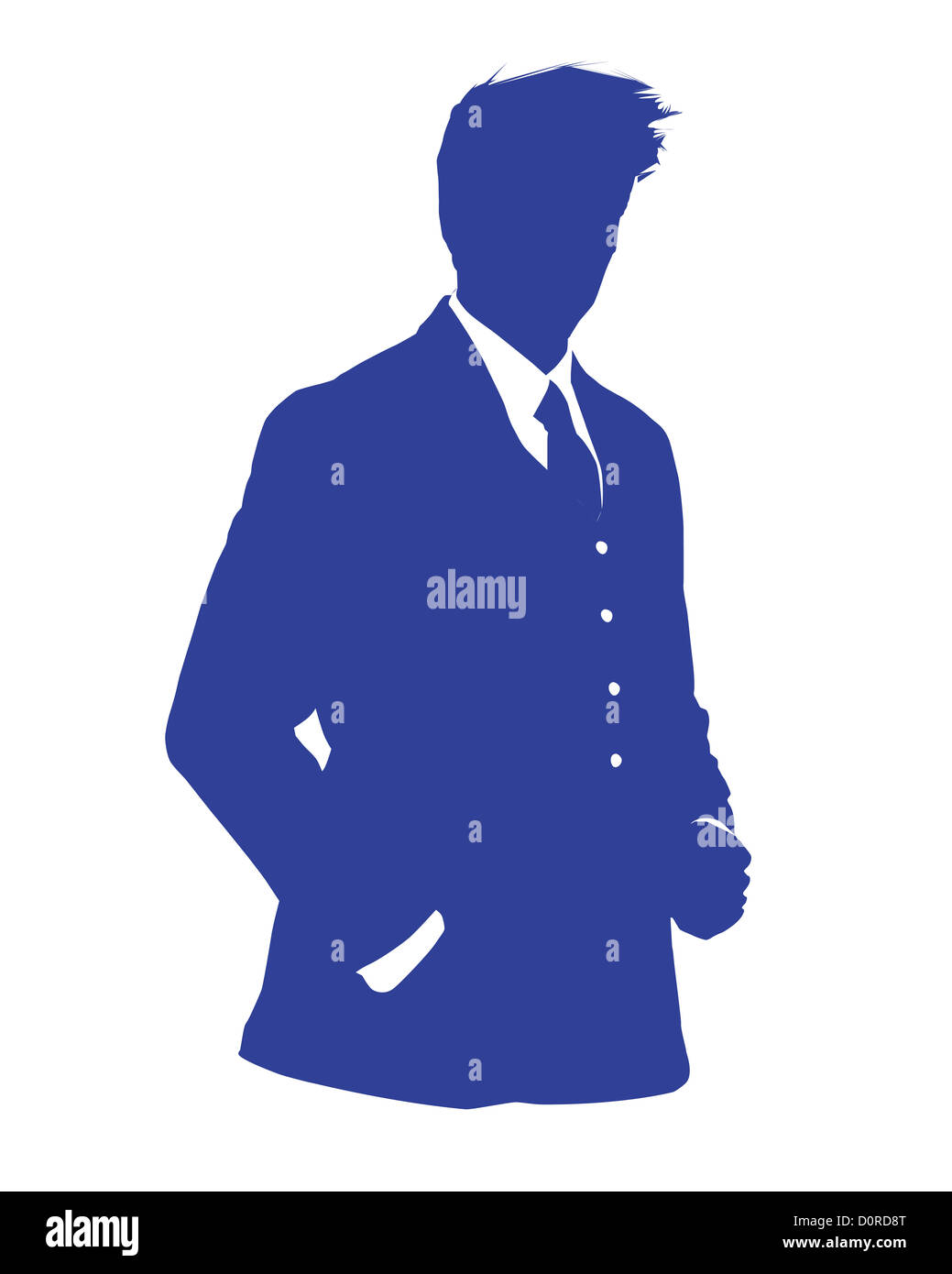 business man blue avatar Stock Photo - Alamy