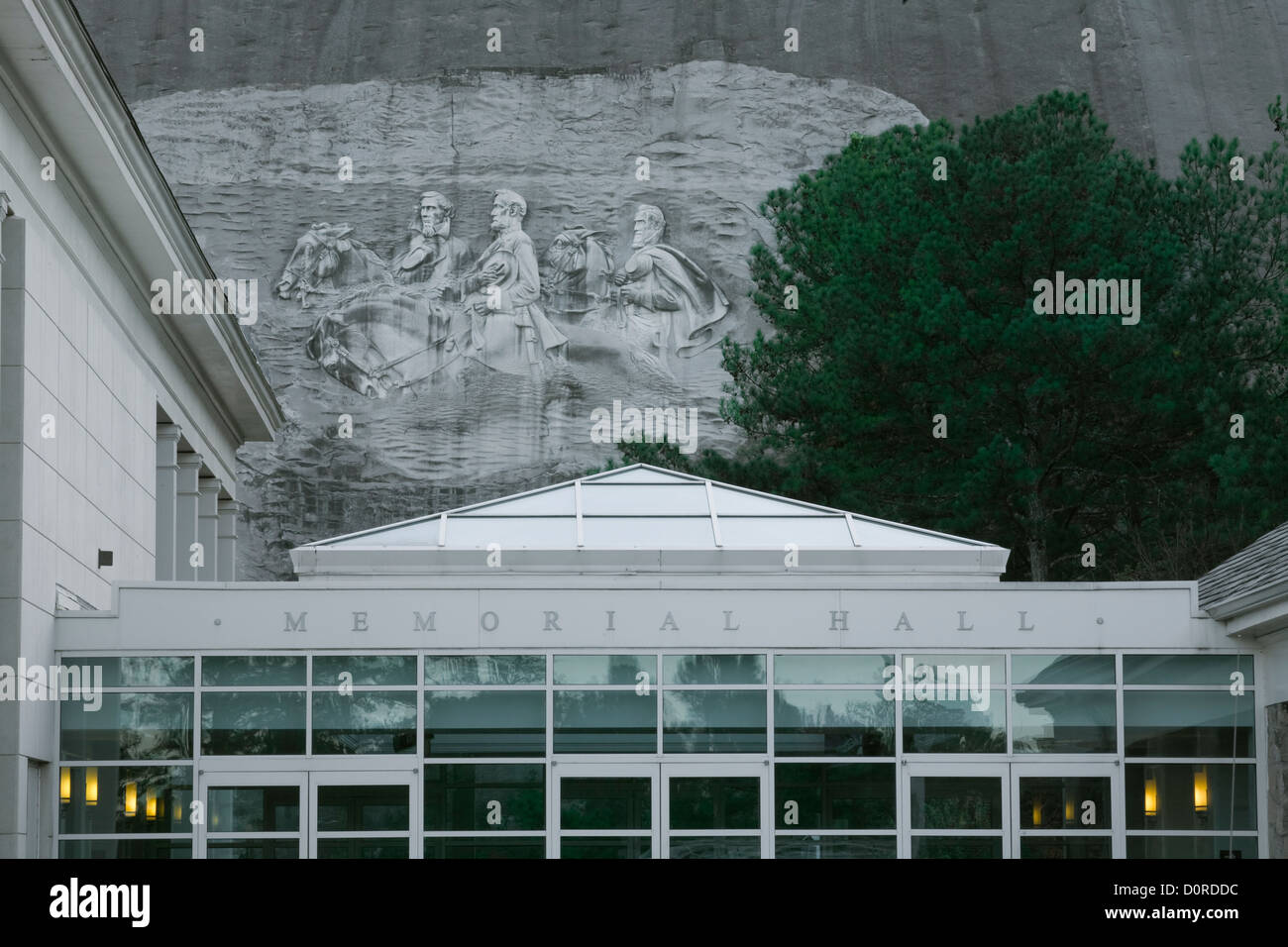 GA00179-00...GEORGIA - Bas-relief carvings of Stonewall Jackson, Robert ...