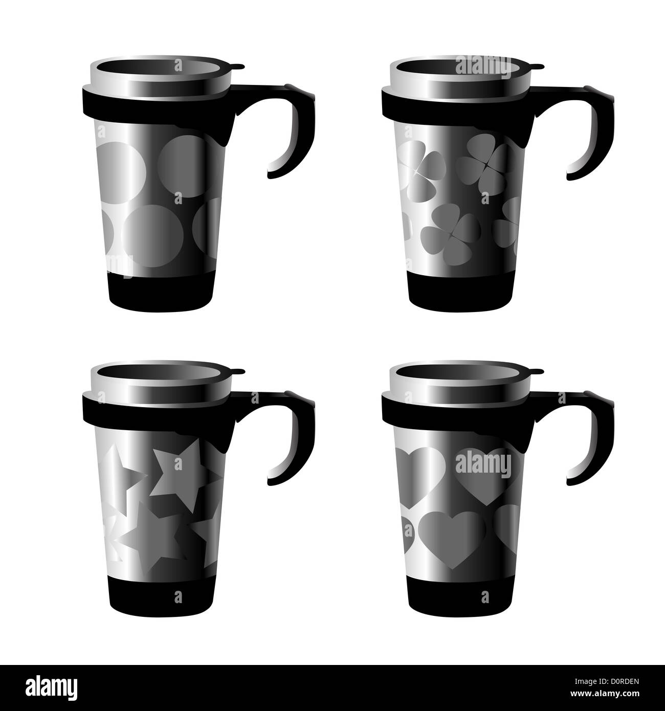 metal cup series Stock Photo - Alamy