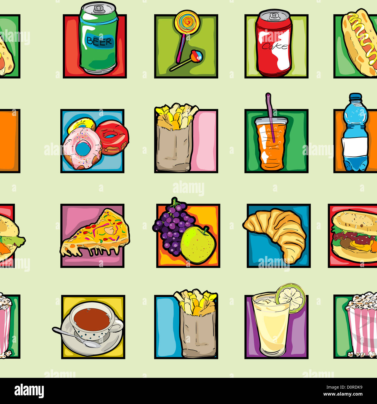 Food and pattern hi-res stock photography and images - Alamy