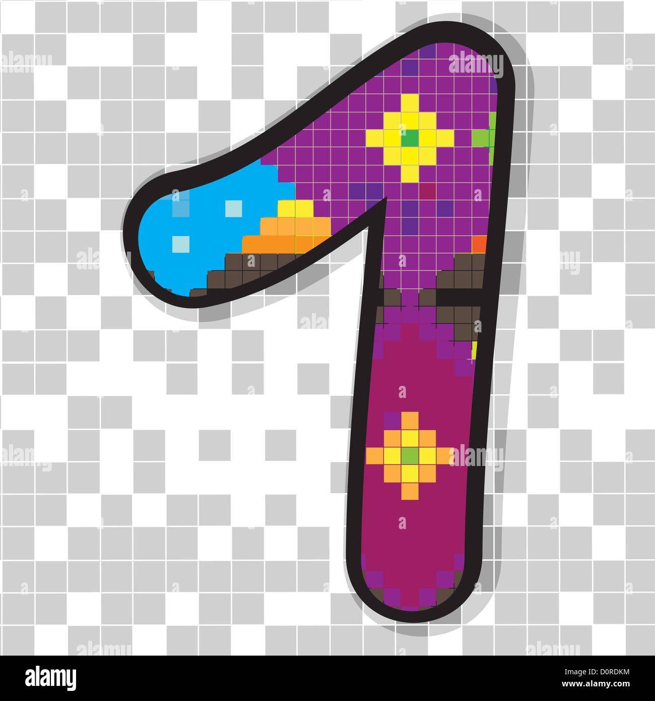 Pixel figure hi-res stock photography and images - Alamy