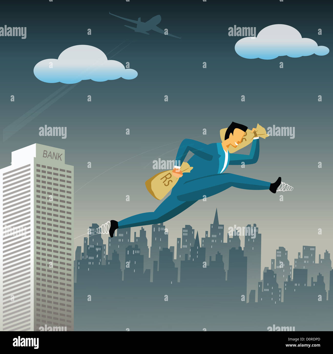 Symbol flying airplane vector image hi-res stock photography and images ...