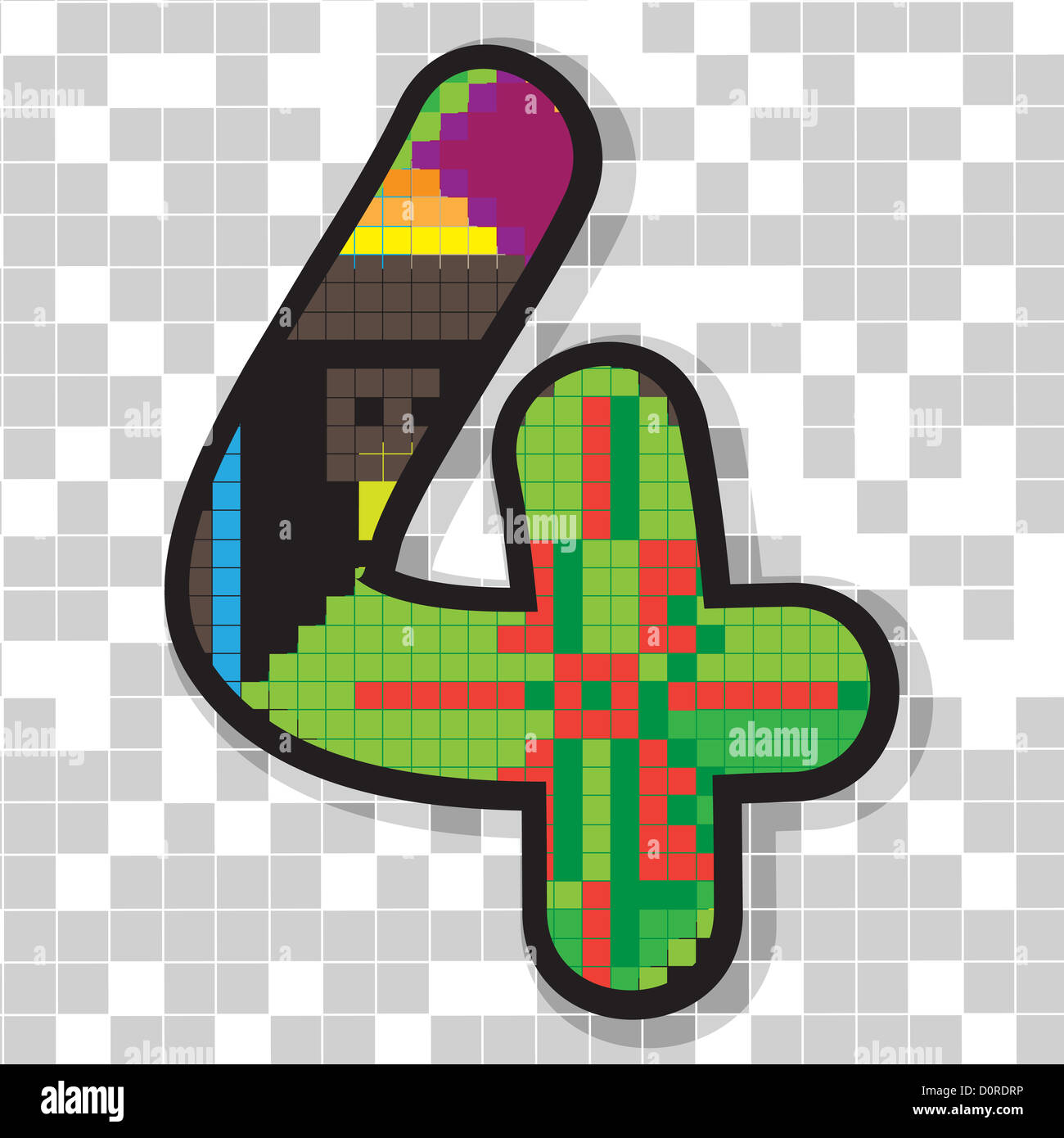 Pixel figure hi-res stock photography and images - Alamy