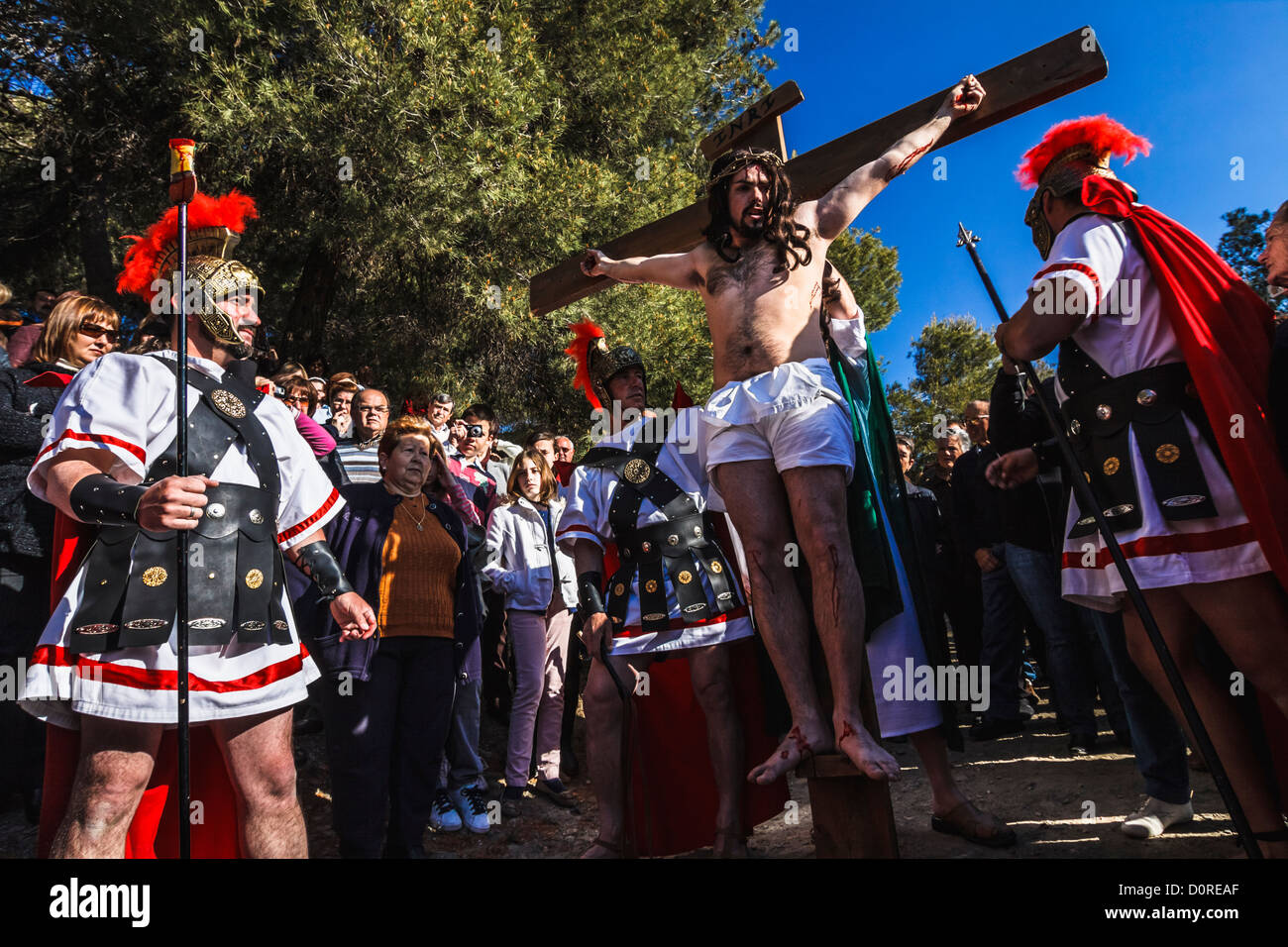 Living stations of the cross hi-res stock photography and images - Alamy