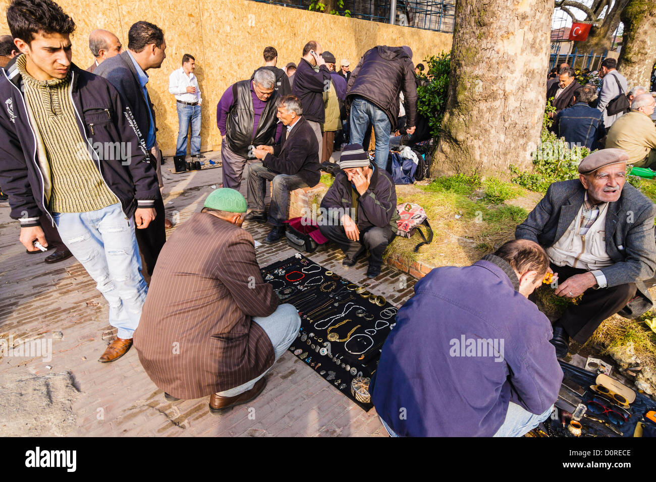 Men at Beyazit Square flea market, Istanbul, Turkey Stock Photo - Alamy