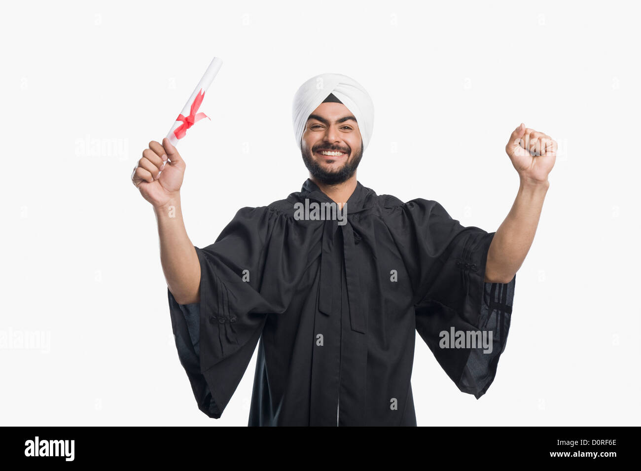 University student holding his graduation diploma Stock Photo - Alamy