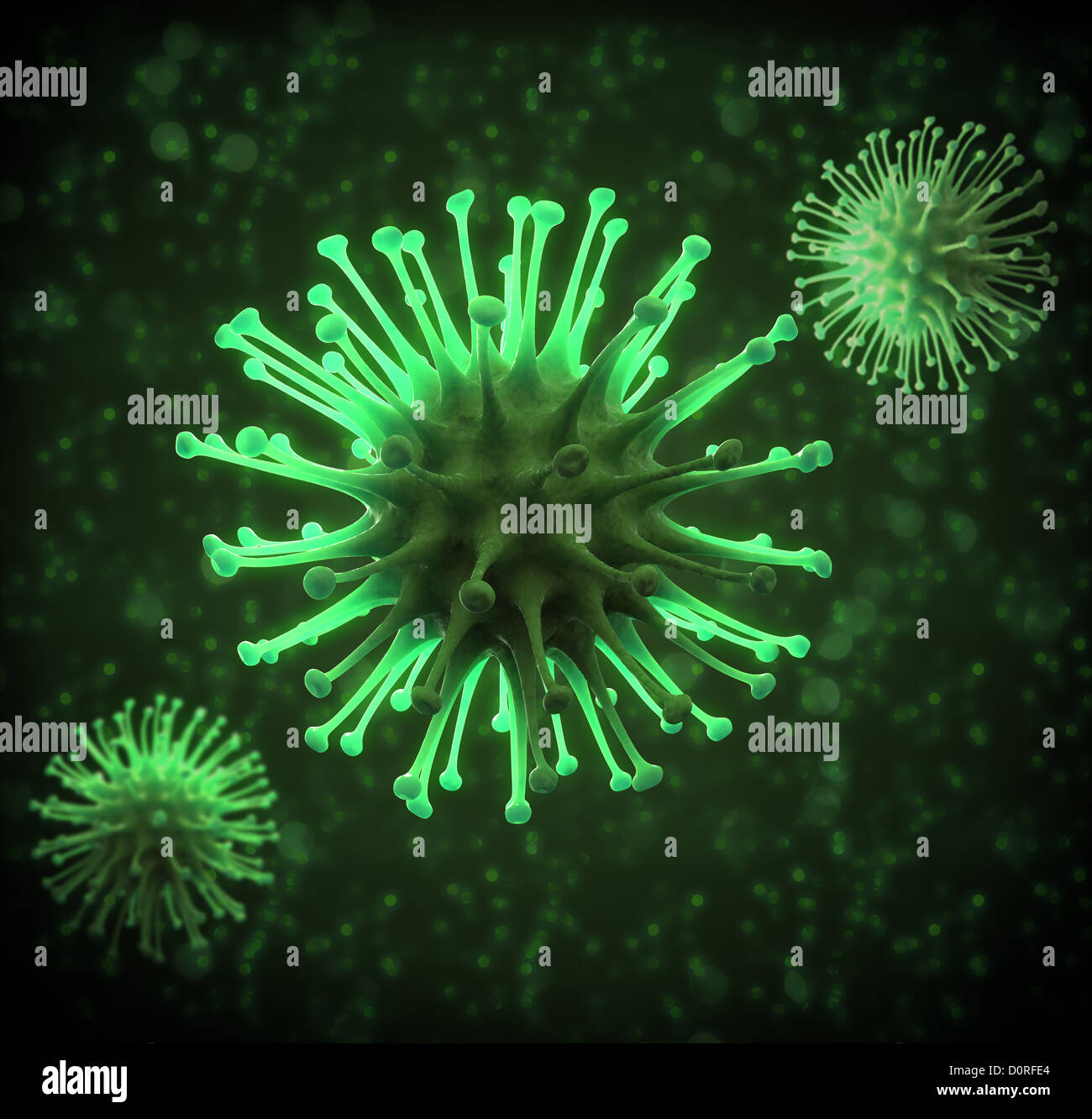 Virus scientific illustration Stock Photo - Alamy