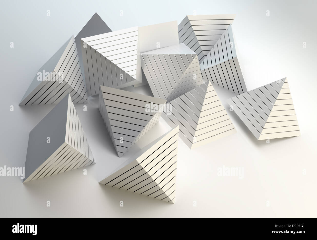 3D pyramids abstract Stock Photo - Alamy