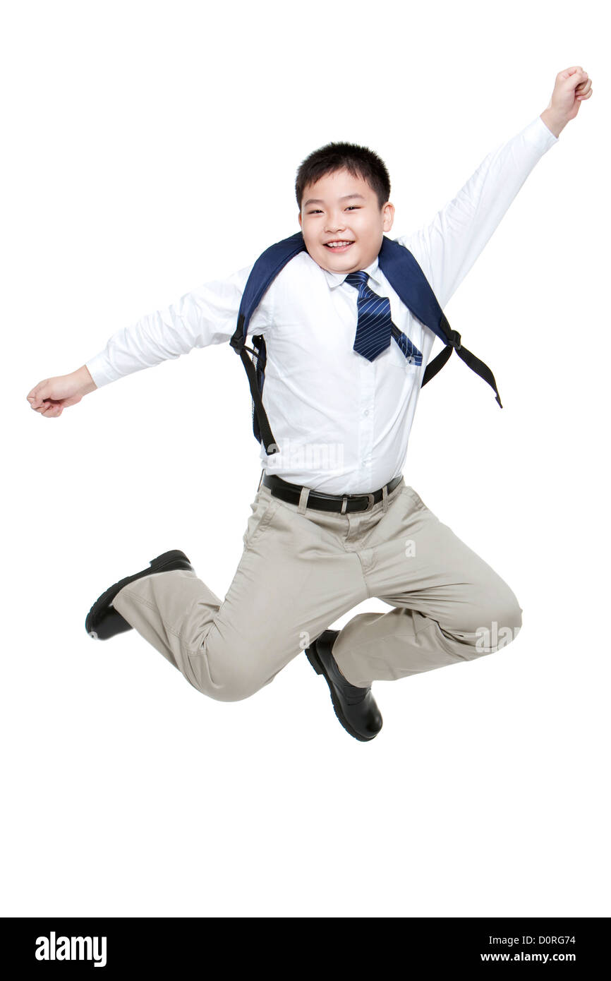 School boys uniform back view Cut Out Stock Images & Pictures - Alamy