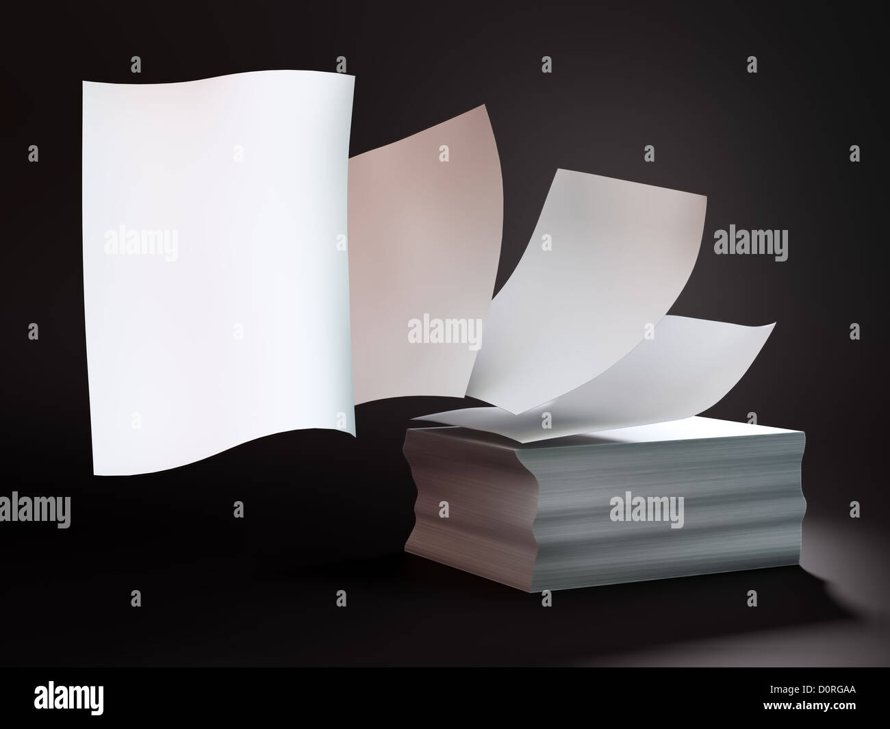 Flying papers hi-res stock photography and images - Alamy