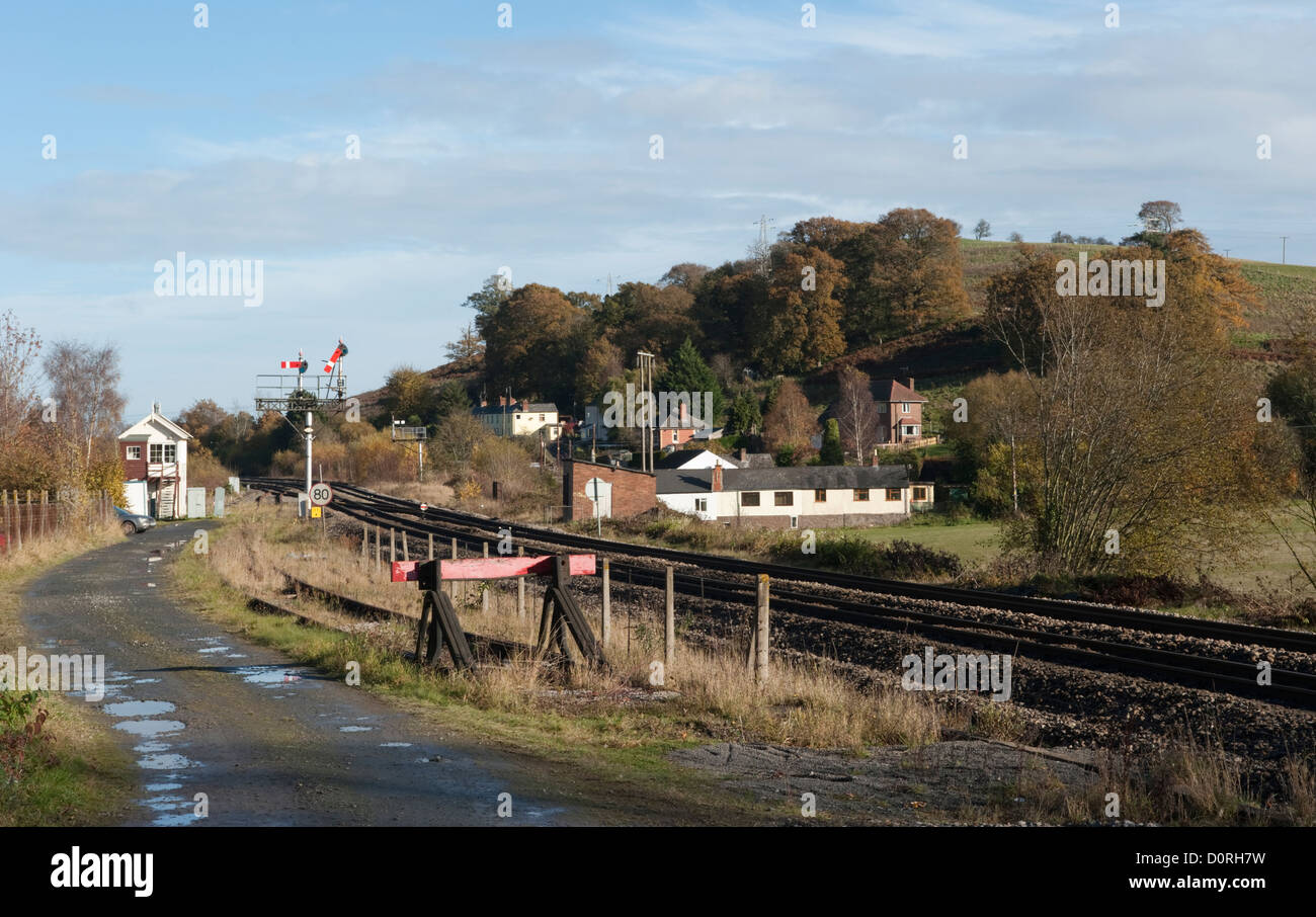 Railway line at Pontrilas in Herefordshire Stock Photo - Alamy