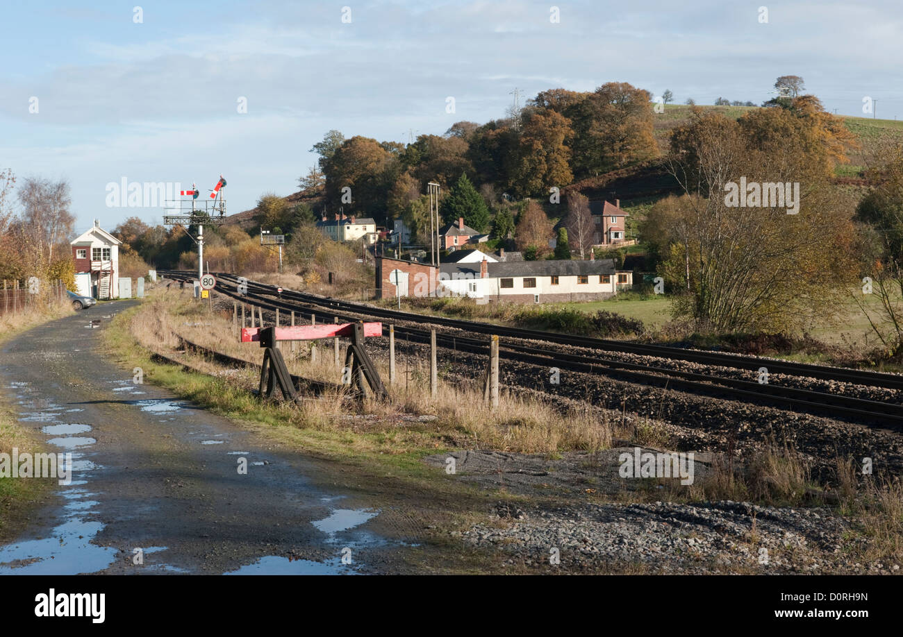 Railway line at Pontrilas in Herefordshire Stock Photo - Alamy