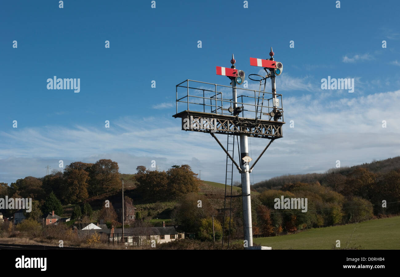 Railway line at Pontrilas in Herefordshire Stock Photo - Alamy