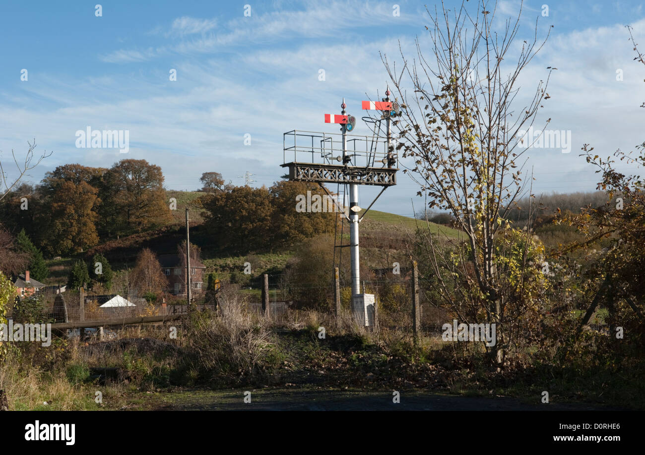 Railway line at Pontrilas in Herefordshire Stock Photo - Alamy