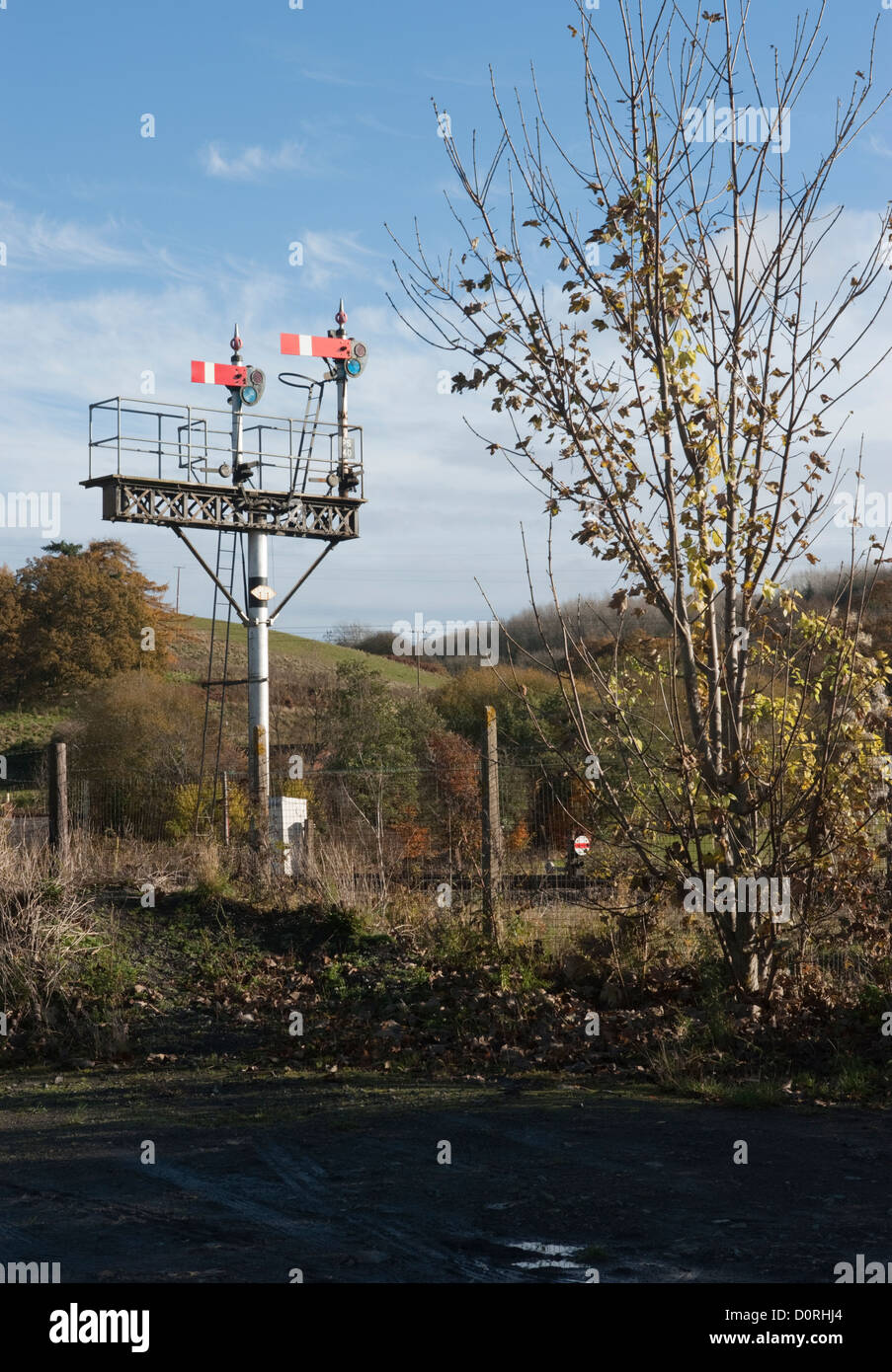 Railway line at Pontrilas in Herefordshire Stock Photo - Alamy