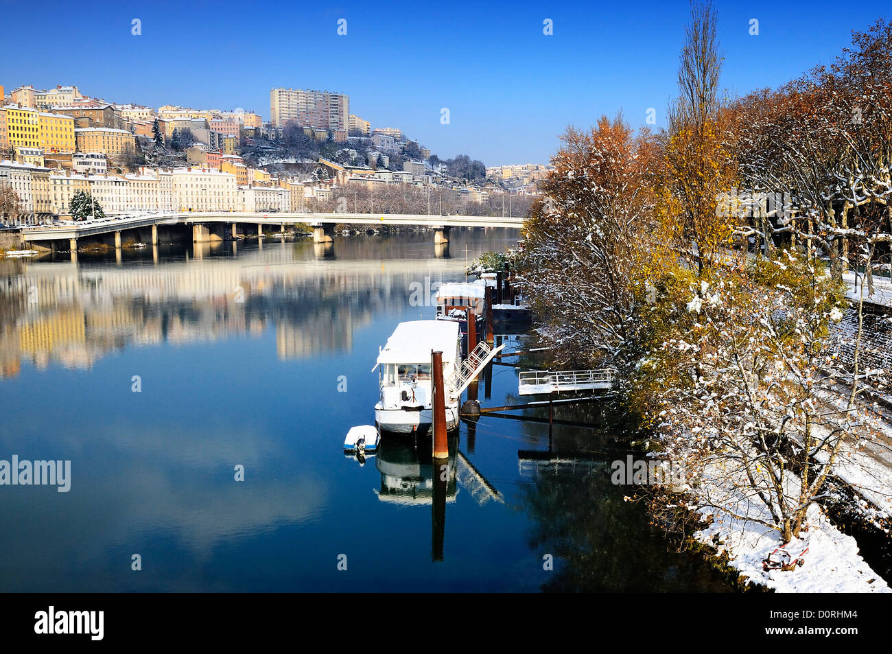 Lyon city in winter hi-res stock photography and images - Alamy
