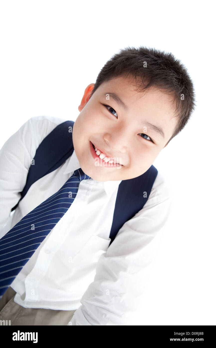 Portrait of lovely schoolboy Stock Photo - Alamy