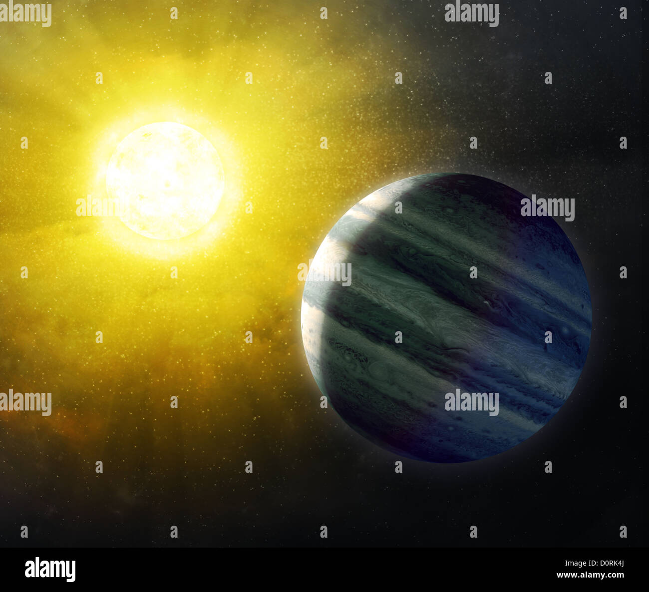 Sun and Star background Stock Photo - Alamy