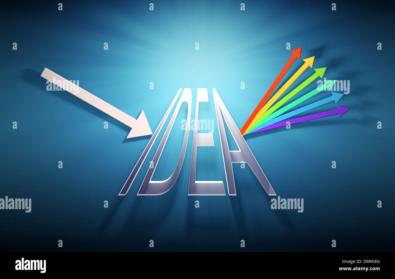 Conceptual prism illustration Stock Photo - Alamy