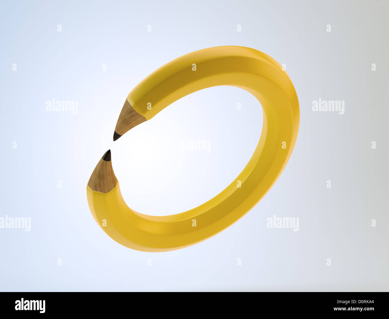 Double pointed pencil Stock Photo - Alamy