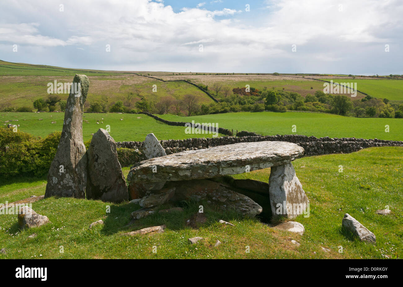 Scotland, Creetown vacinity, Cairn Holy II, Neolithic chambered burial ...