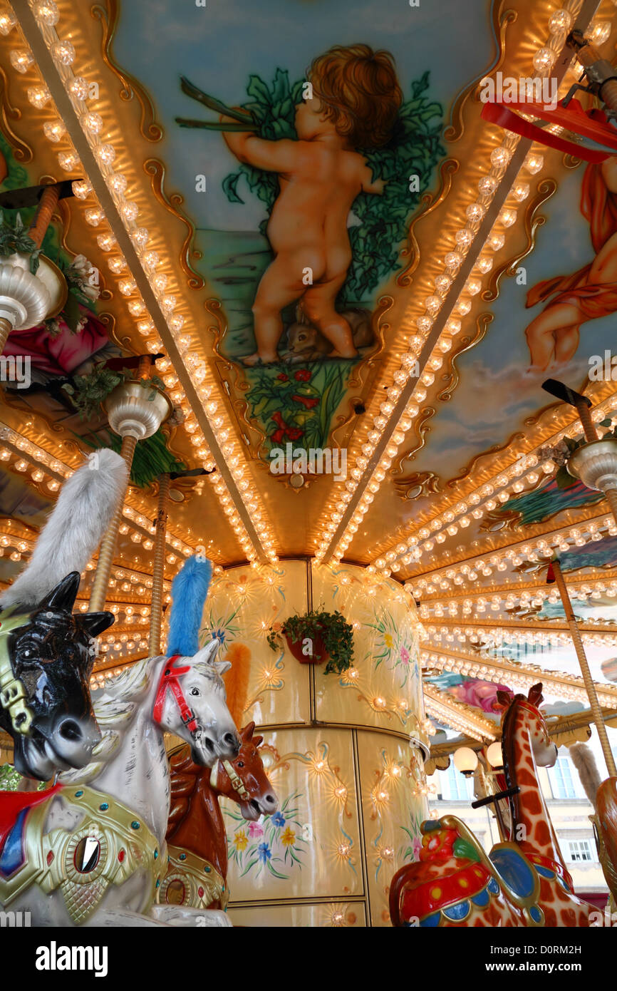 Funfair carousel italy hi-res stock photography and images - Alamy