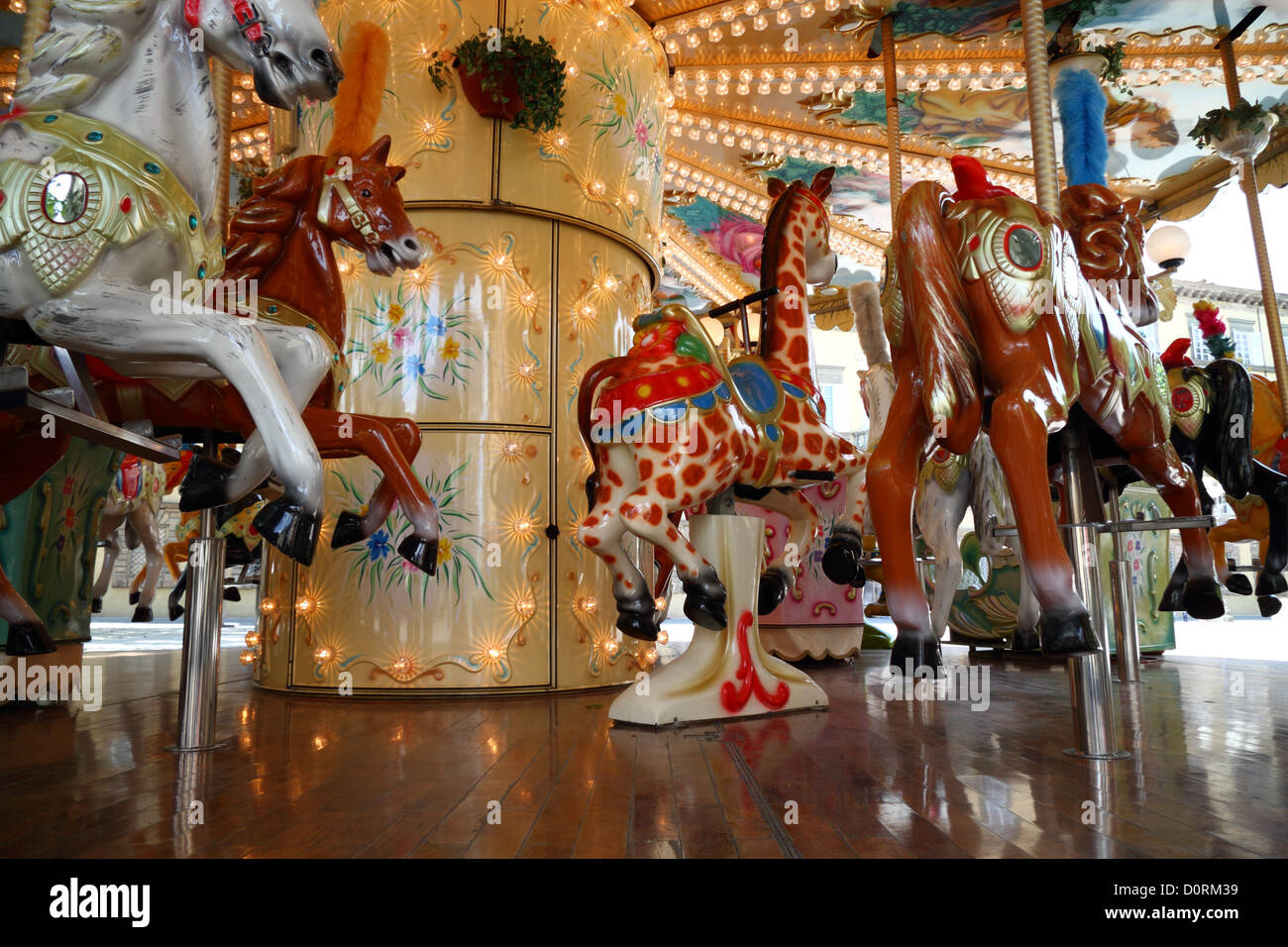 Funfair carousel italy hi-res stock photography and images - Alamy