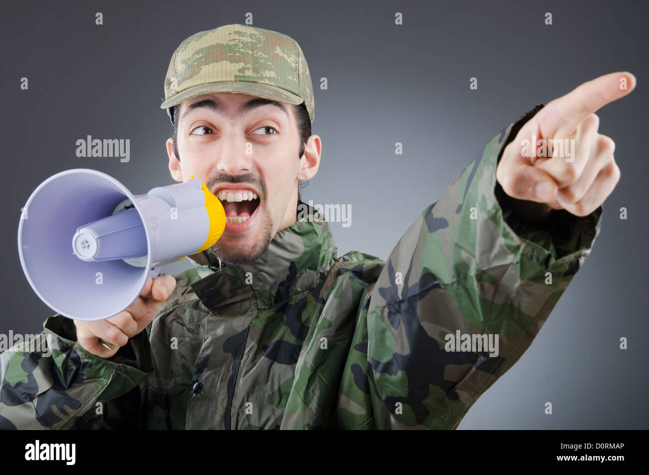 Army Officer Shouting High Resolution Stock Photography and Images - Alamy