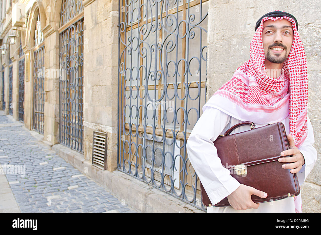 Arab on the street in summer Stock Photo - Alamy