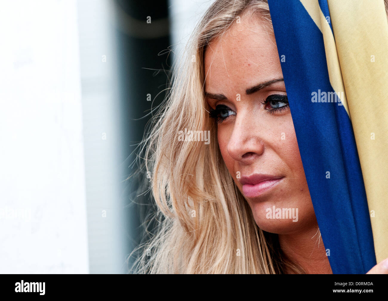 Grid girls champagne hi-res stock photography and images - Alamy