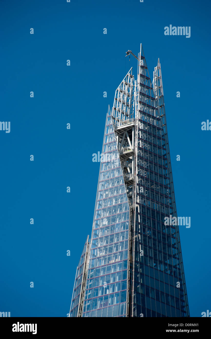 The top of The Shard in Sunshine London Stock Photo - Alamy