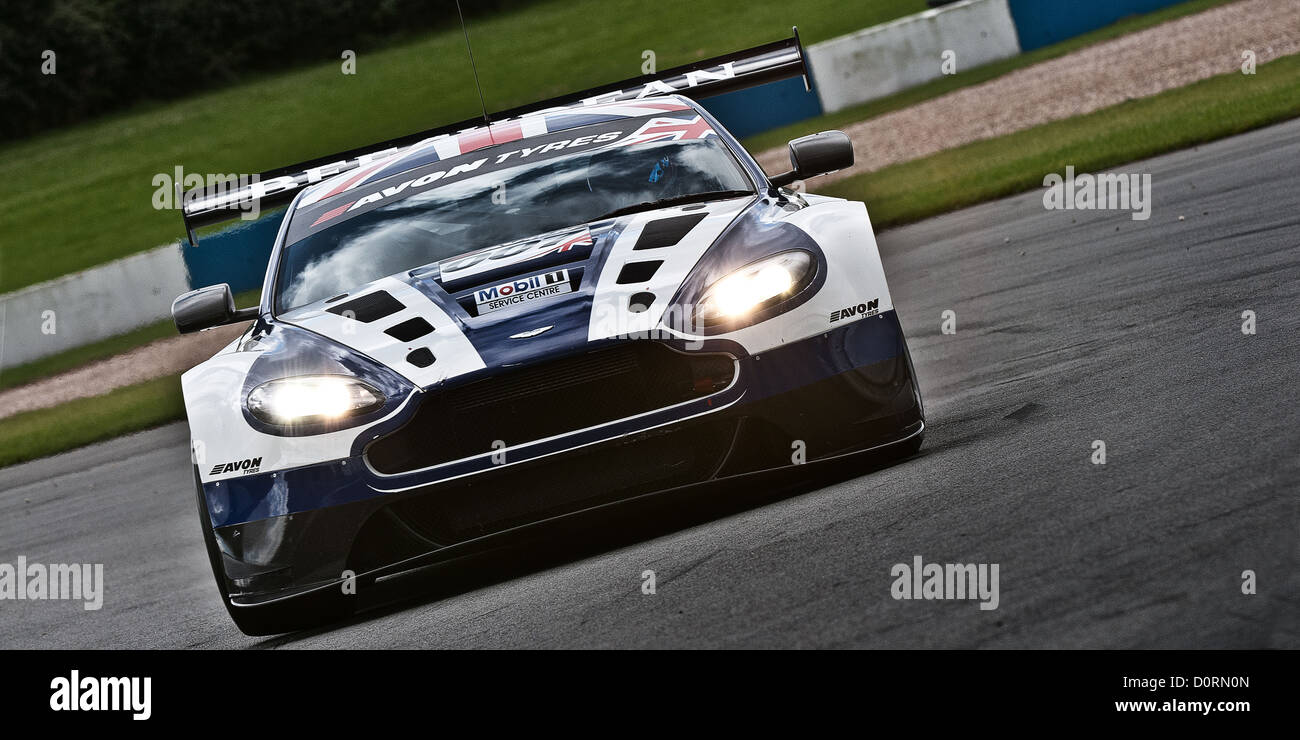 The Beechdean Aston Martin vantage exiting the Melbourne Loop while ...
