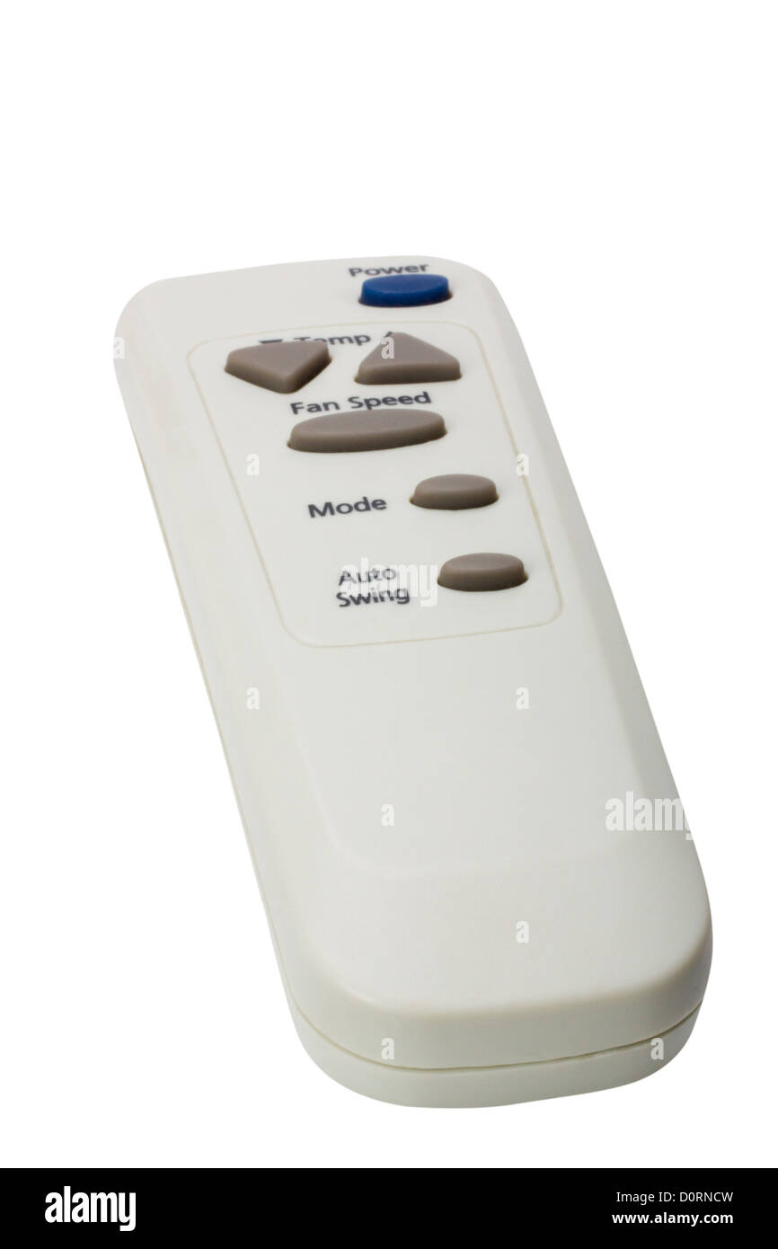 Close-up of an air-conditioner remote control Stock Photo - Alamy