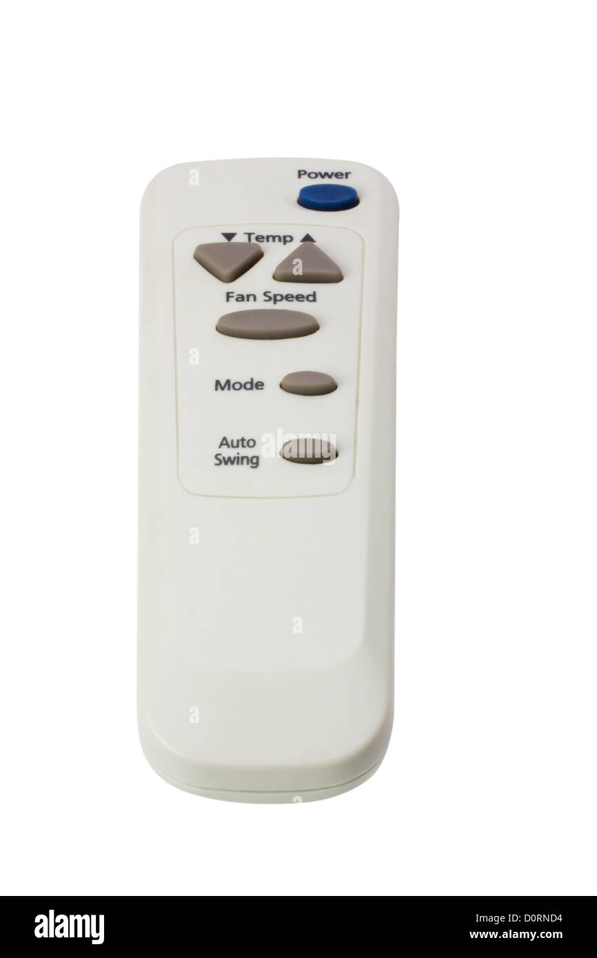 Close-up of an air-conditioner remote control Stock Photo - Alamy