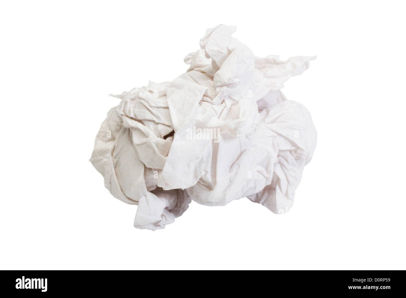 Crumpled tissue Cut Out Stock Images & Pictures - Alamy