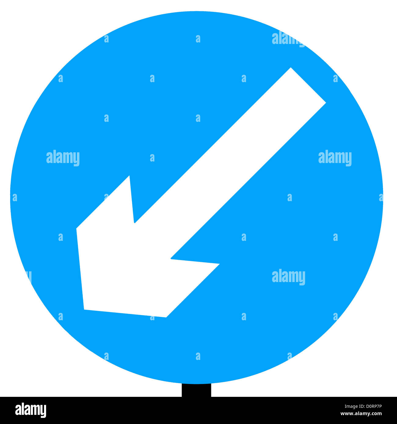 Drive on the left, keep on the left on this road sign Stock Photo - Alamy