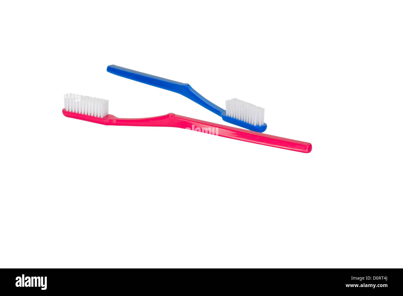 Close-up of two toothbrushes Stock Photo - Alamy
