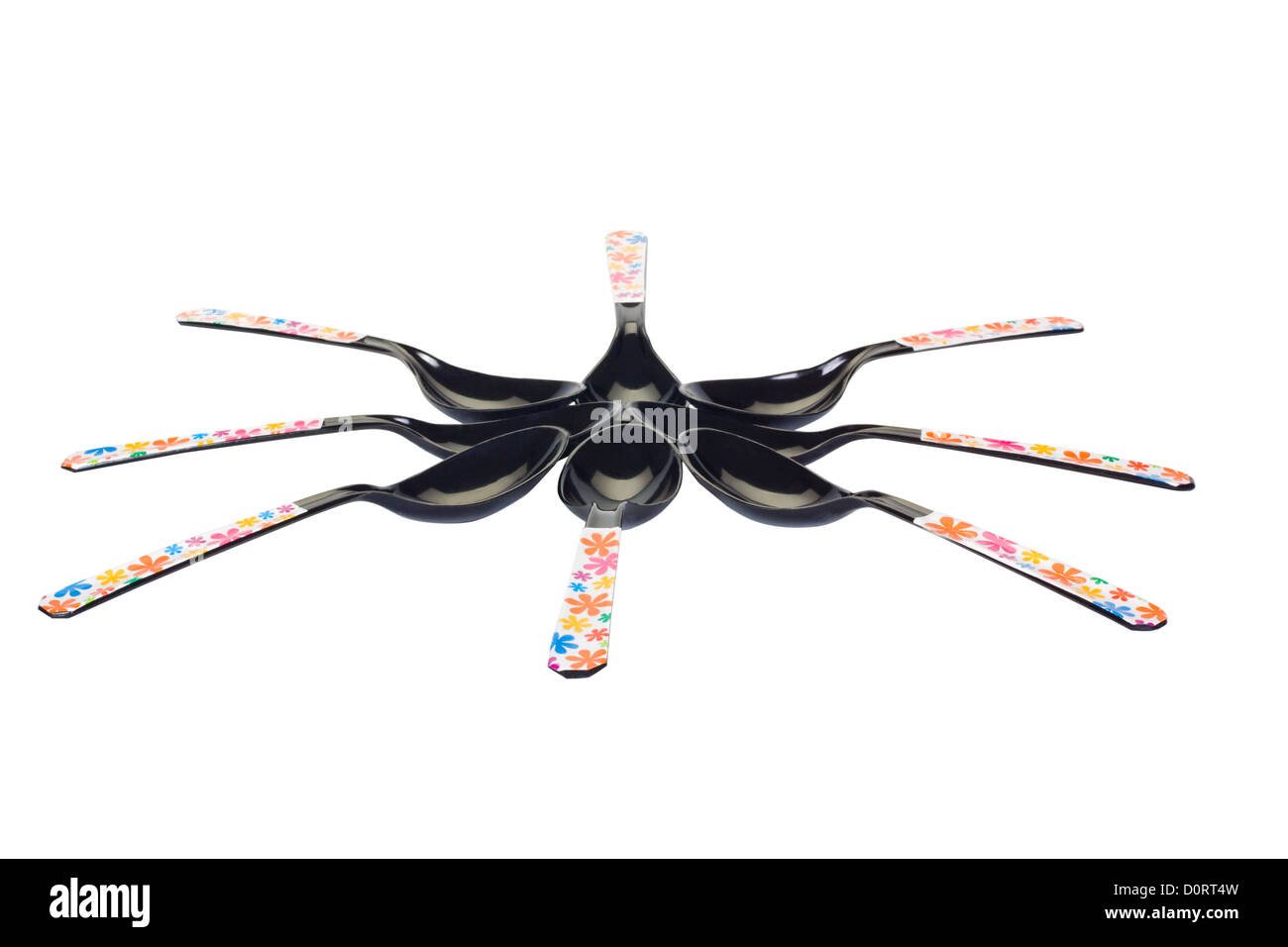 Star shape made from spoons Stock Photo - Alamy