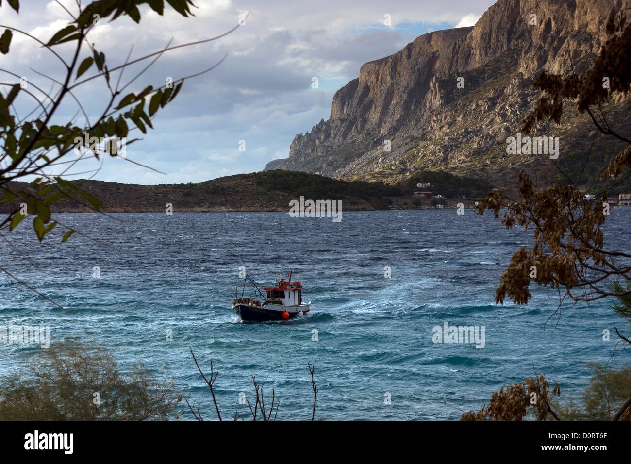 Stormy sea boat hi-res stock photography and images - Alamy