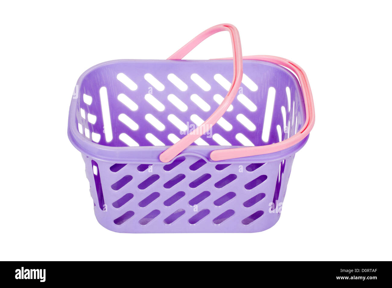 Close-up of a plastic basket Stock Photo - Alamy